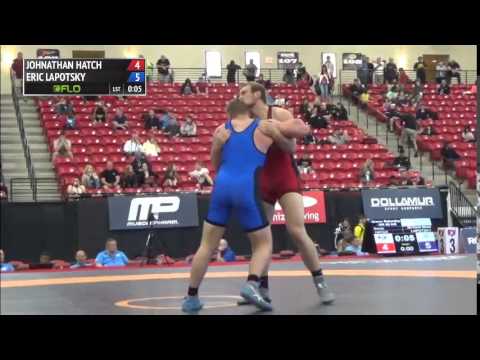 98 kg R1 - Johnathan Hatch (Swocc) vs Eric Lapotsky (Air Force WC ...