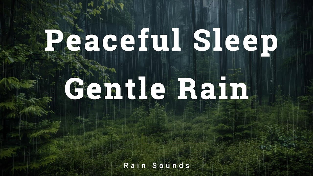 Gentle Rain for Peaceful Rest and Long Sleep. Falling asleep quickly ...