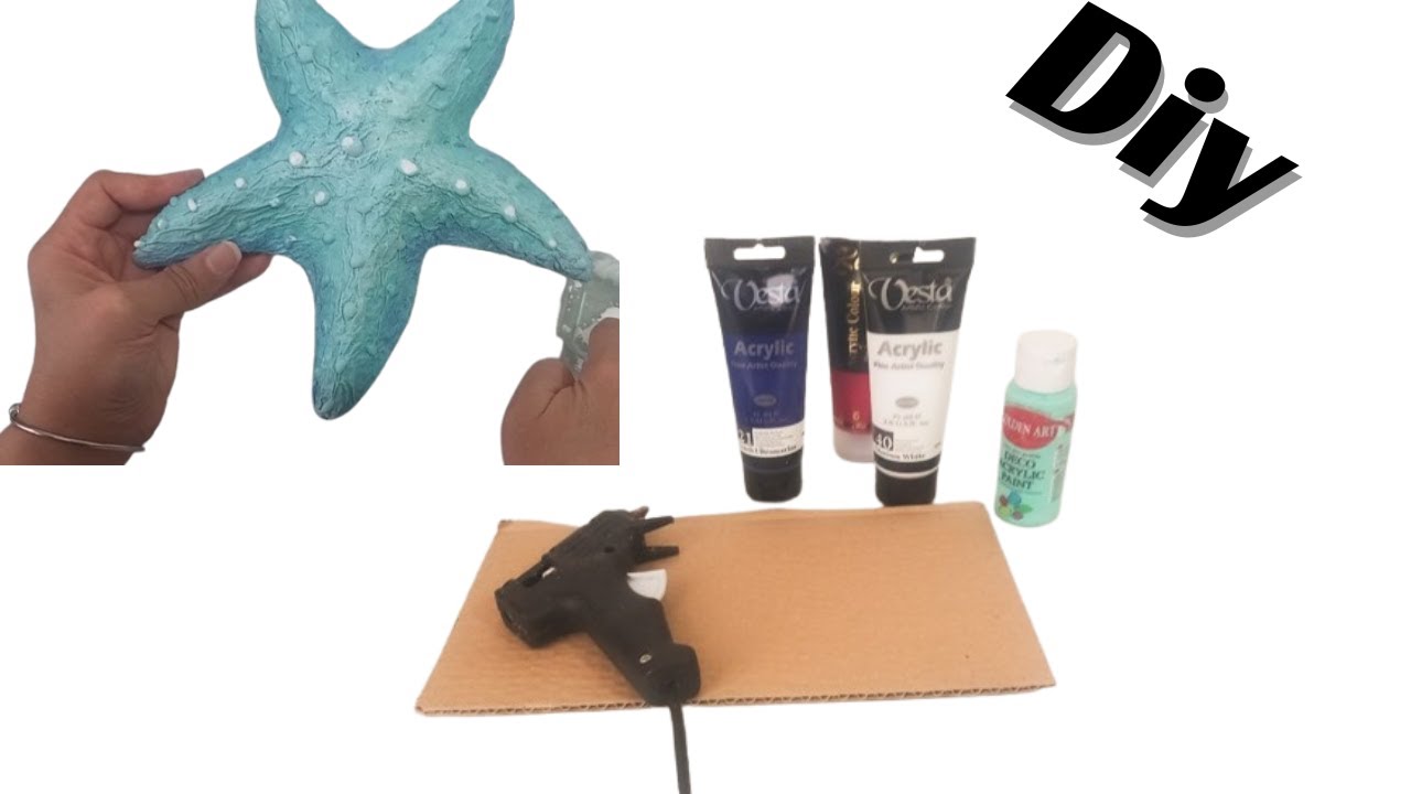 Turn Cardboard Into Stunning Starfish Decor || Modern Diy Summer Decor ...