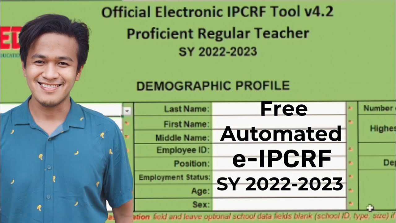 Automated Free e-IPCRF for TEACHER I-III for DEPED RPMS - YouTube