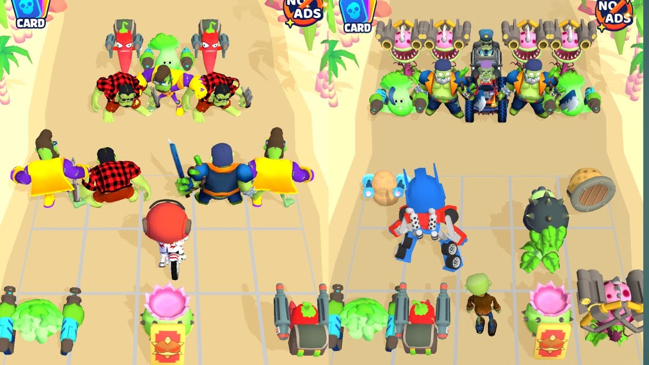 Merge Zombie Monster Plants : Zombie Robot vs Plants Master, Merge ...