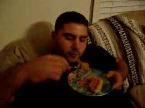 Fat Guy eating pie - YouTube
