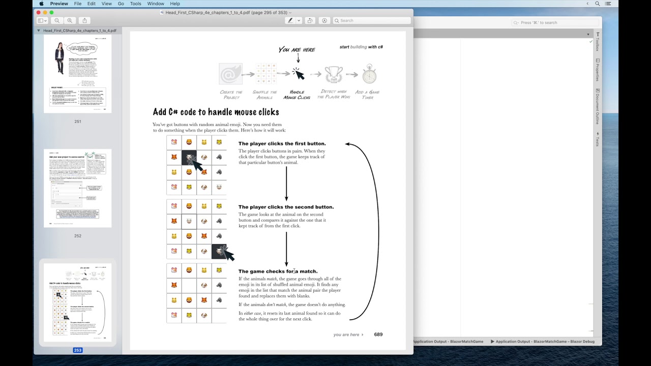 Chapter 1 Walkthrough (macOS Blazor version) – Animal Matching Game ...