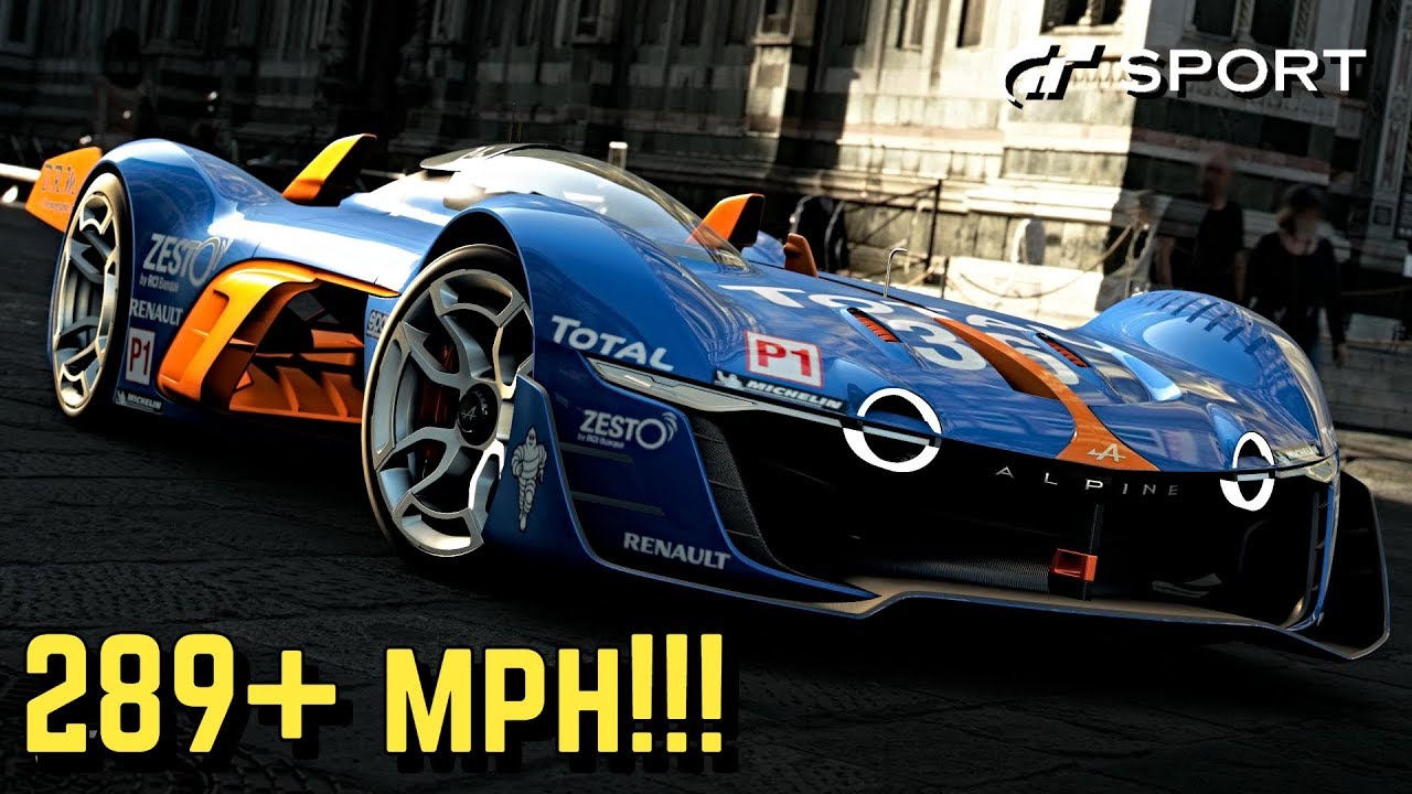 GT SPORT : 289+ MPH Alpine Vision GT Setup!! - YouTube
