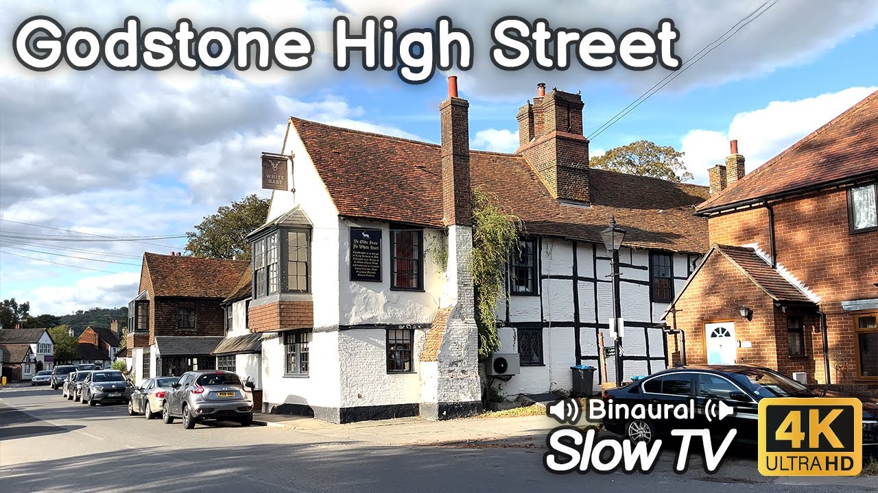 Join me for a stroll along Godstone High Street, Surrey, UK - Slow TV ...