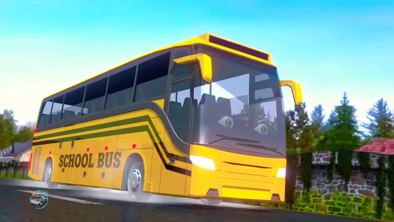 Wheels On The Bus For Babies - Speedies Car Cartoons - YouTube