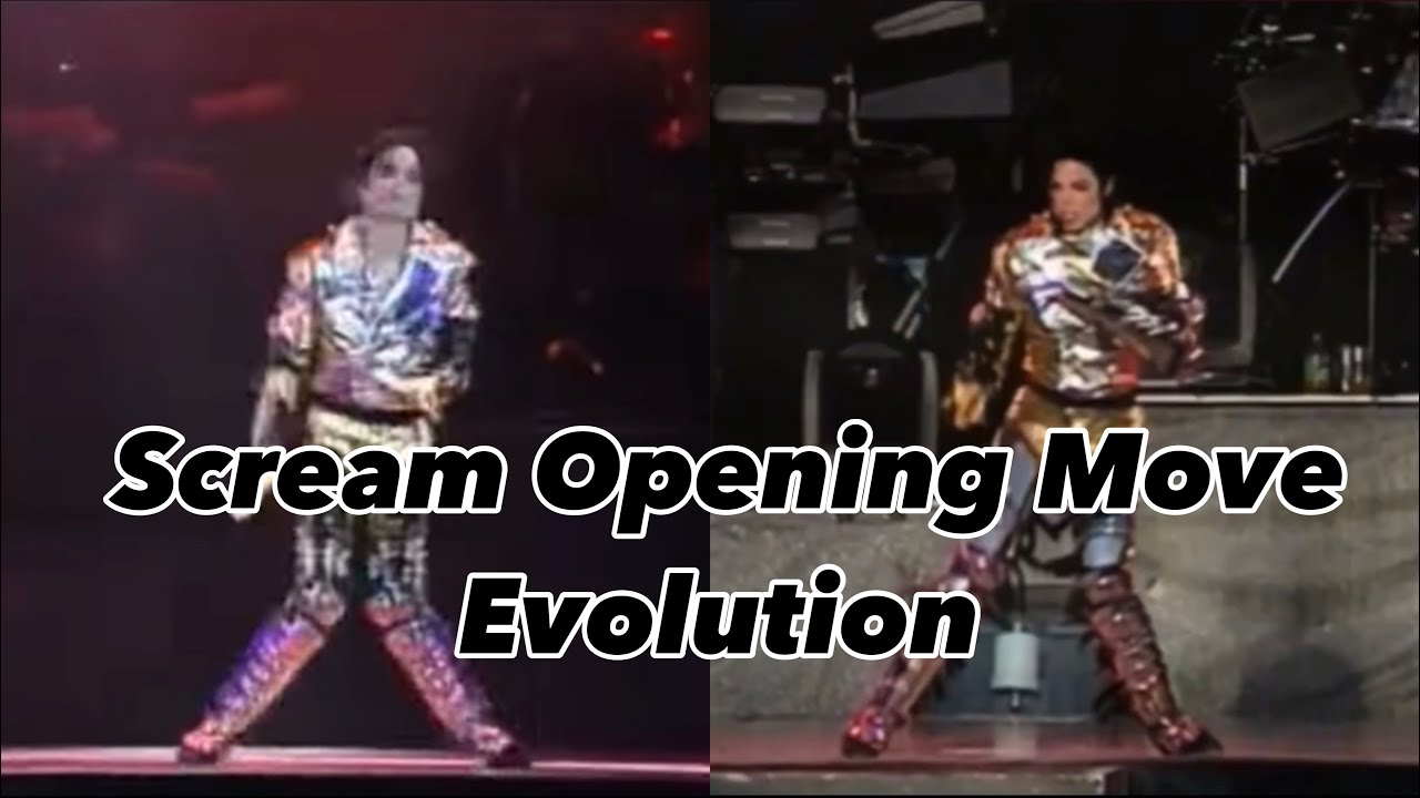 HIStory Tour Scream Opening Move Evolution - YouTube