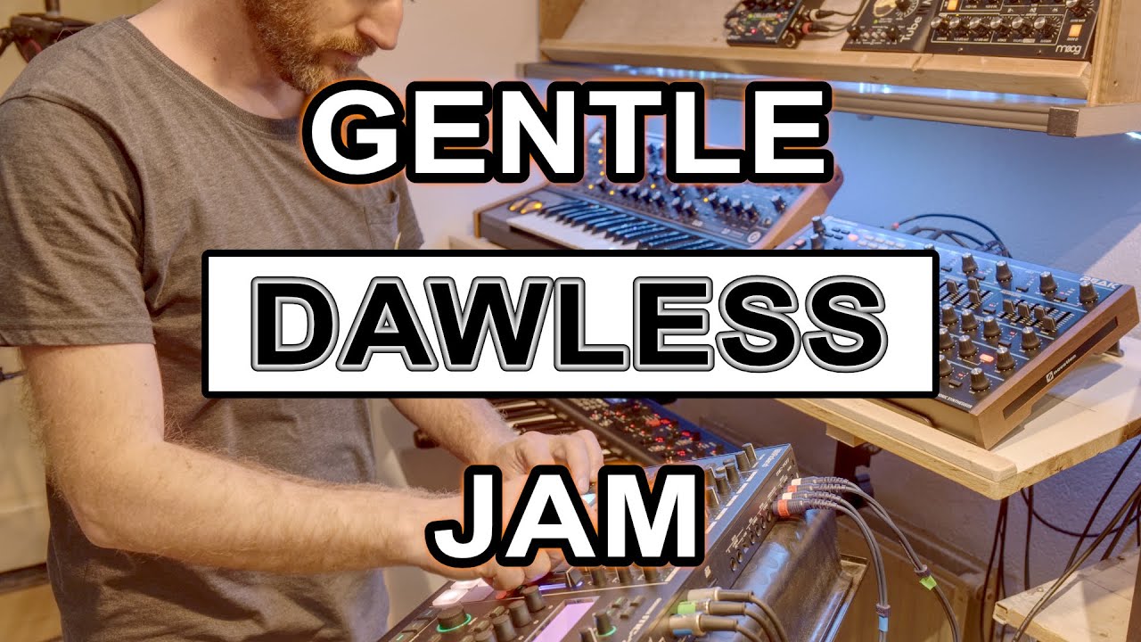 Gentle DAWLess Jam // MC-707 + synthesizers - YouTube