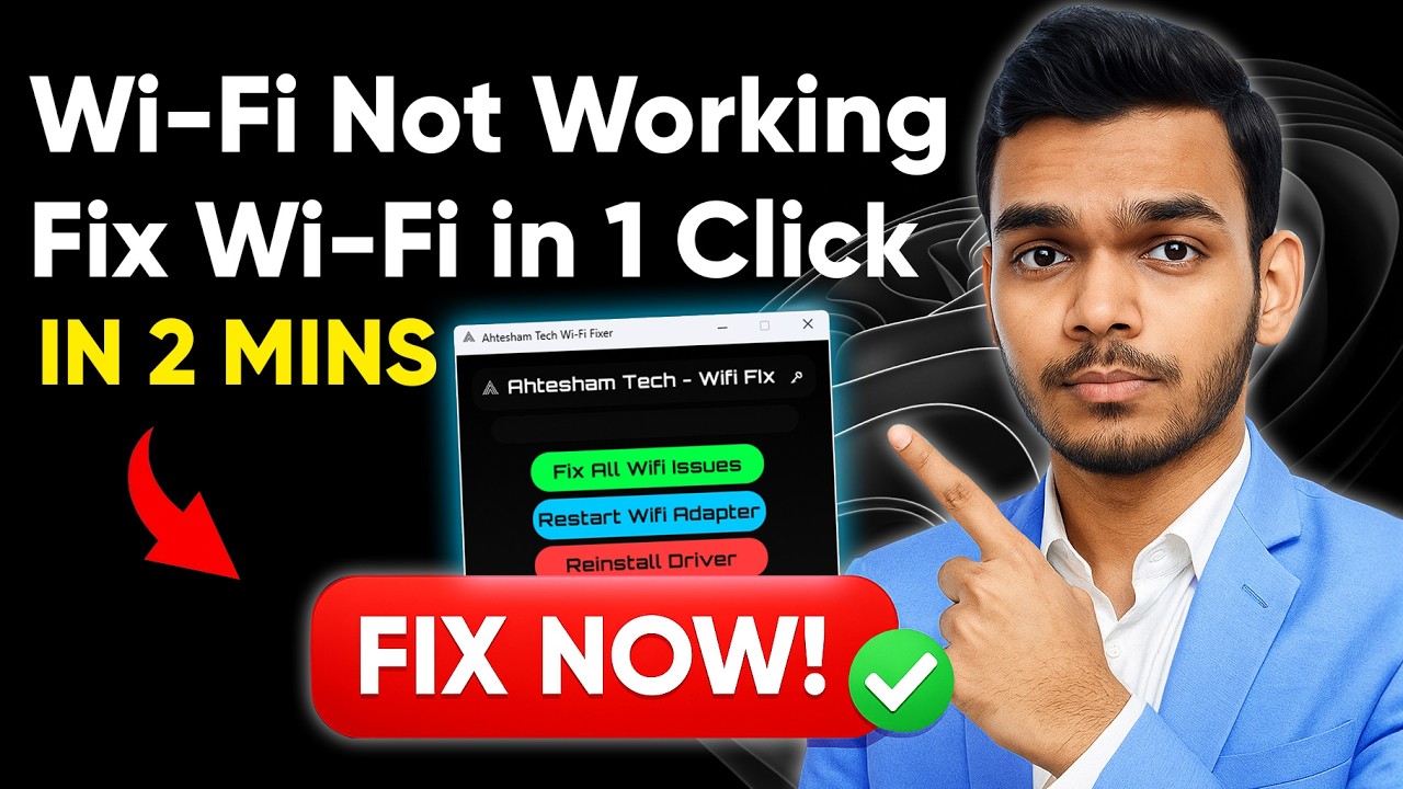 Fix Wi-Fi Problems in 1 Click 🚀 | Windows 10/11 Internet Speed ...