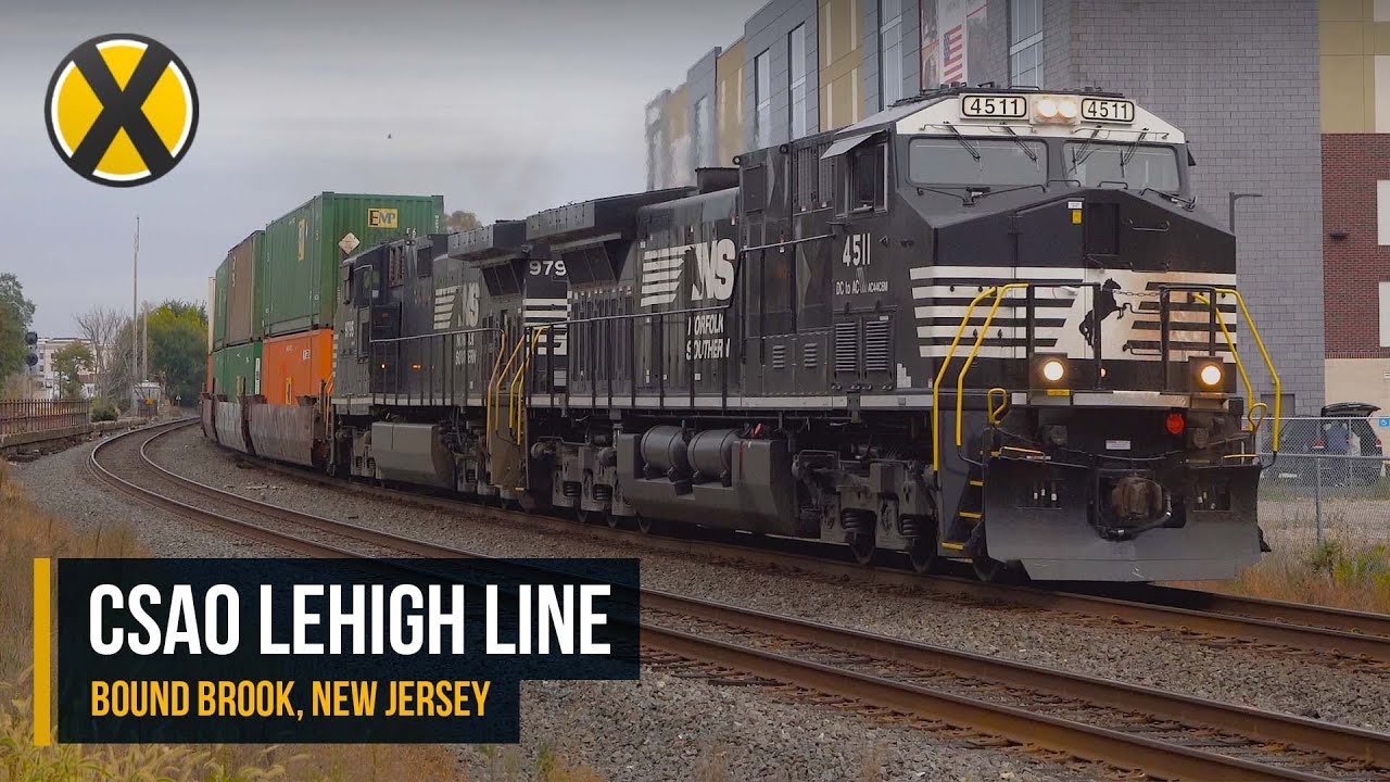 Evening Freight & Passenger Trains at Bound Brook - YouTube