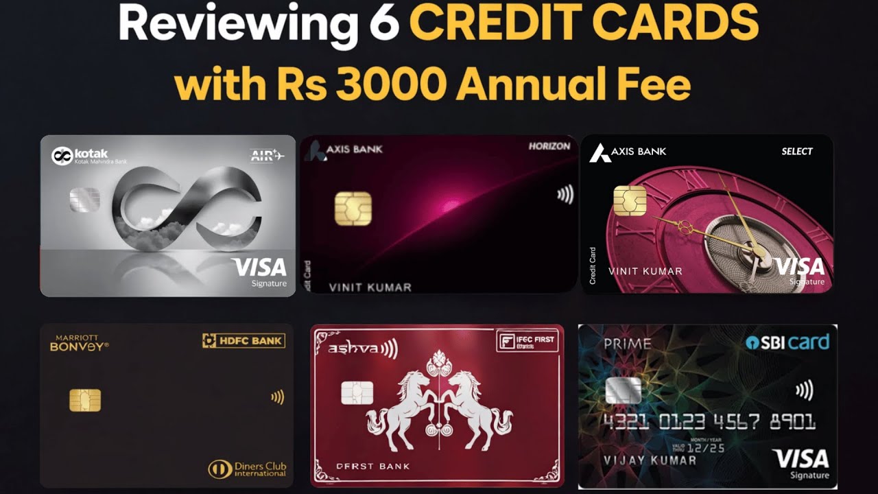 We reviewed 6 Rs 3000 Annual fees Credit cards - Which is the best one ...