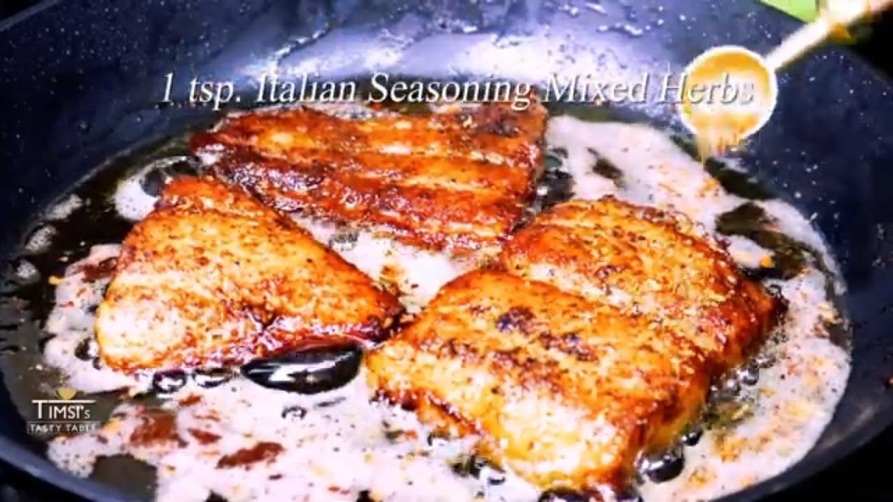 This is the tastiest Fish I have ever eaten! Lemon Butter Garlic Fish ...