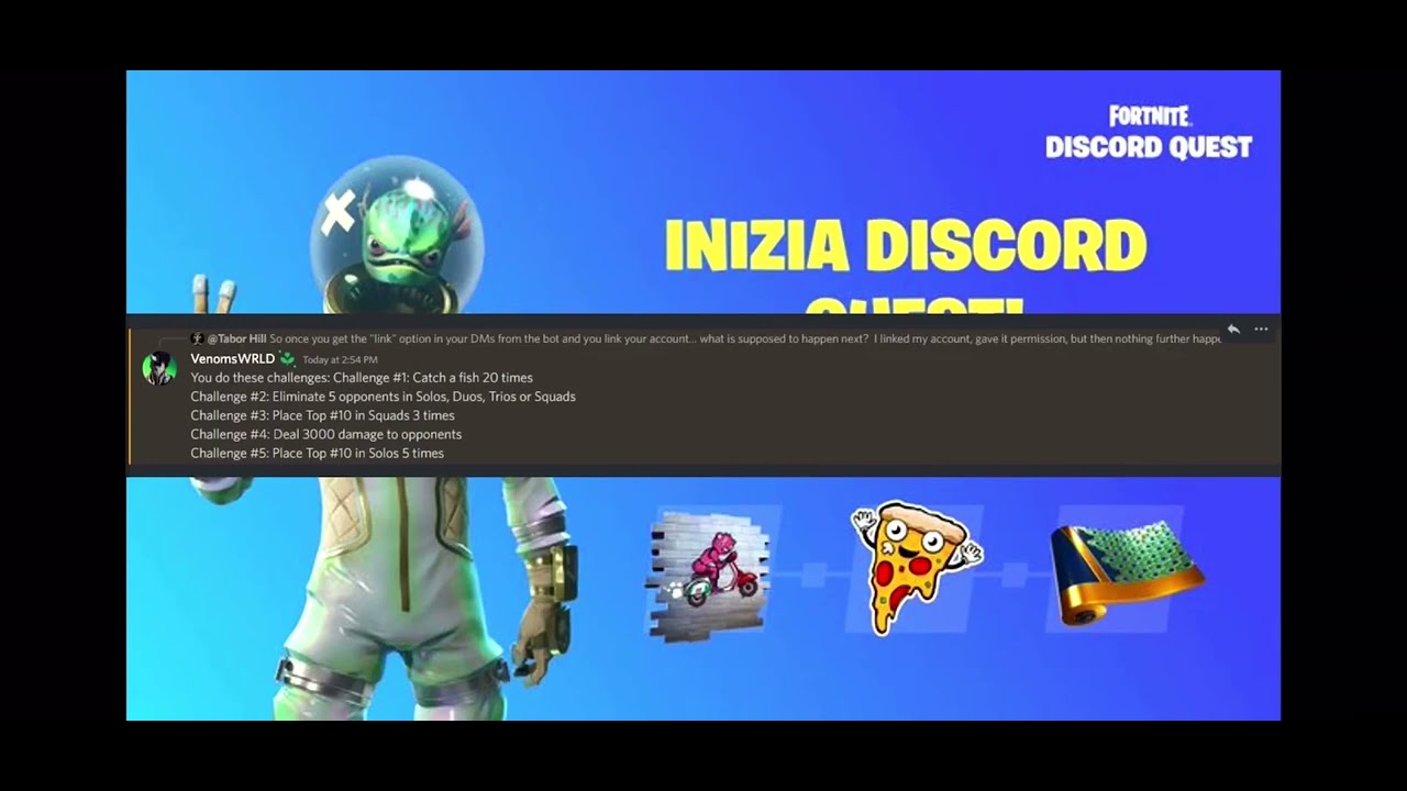Fortnite Discord Quests (All Quest Bot Quests) - YouTube
