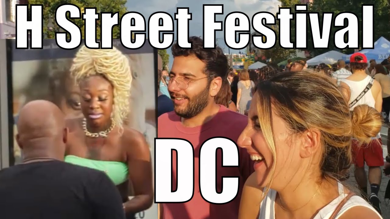 🇺🇸 【4K】Washington DC - H Street Festival | Walking Tour | Art - Food ...