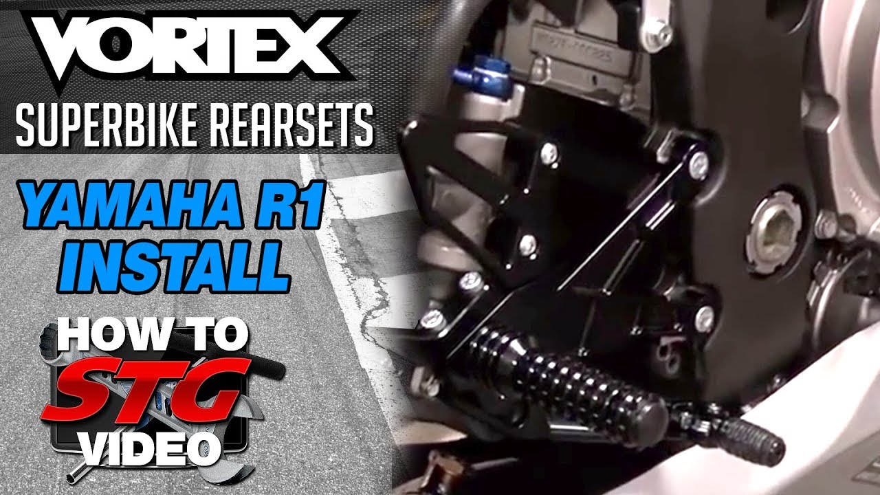 How to install Vortex Superbike Rearsets on a 15-17 Yamaha YZF-R1 from ...
