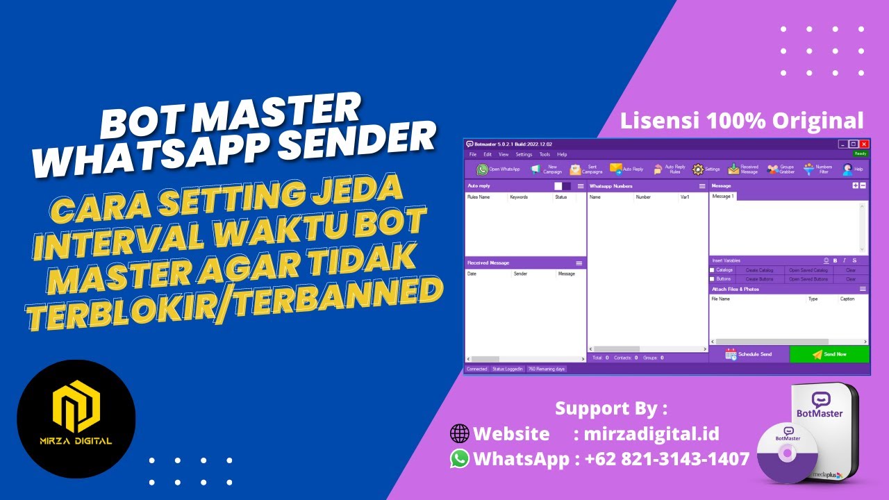 CARA SETTING JEDA INTERVAL WAKTU BOT MASTER AGAR TIDAK TERBLOKIR/TERBANNED - YouTube