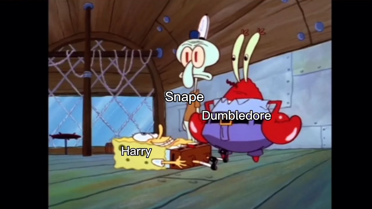 Harry Potter but it’s portrayed by Spongebob - YouTube
