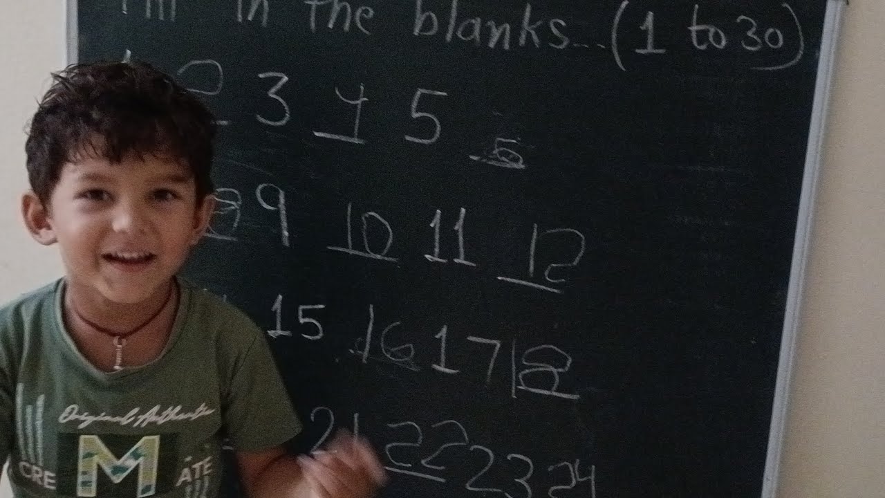 Mere sath sikho fill in the blanks till 1 to 30 । Numbers 1 to 30 ...