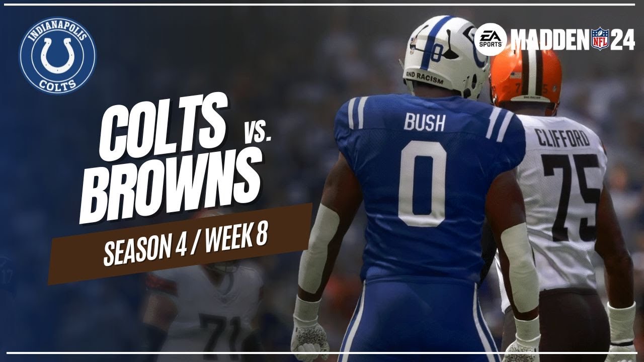 CAN WE GET BACK ON TRACK IN CLEVELAND? | Madden 24 Colts Franchise S4W8 ...