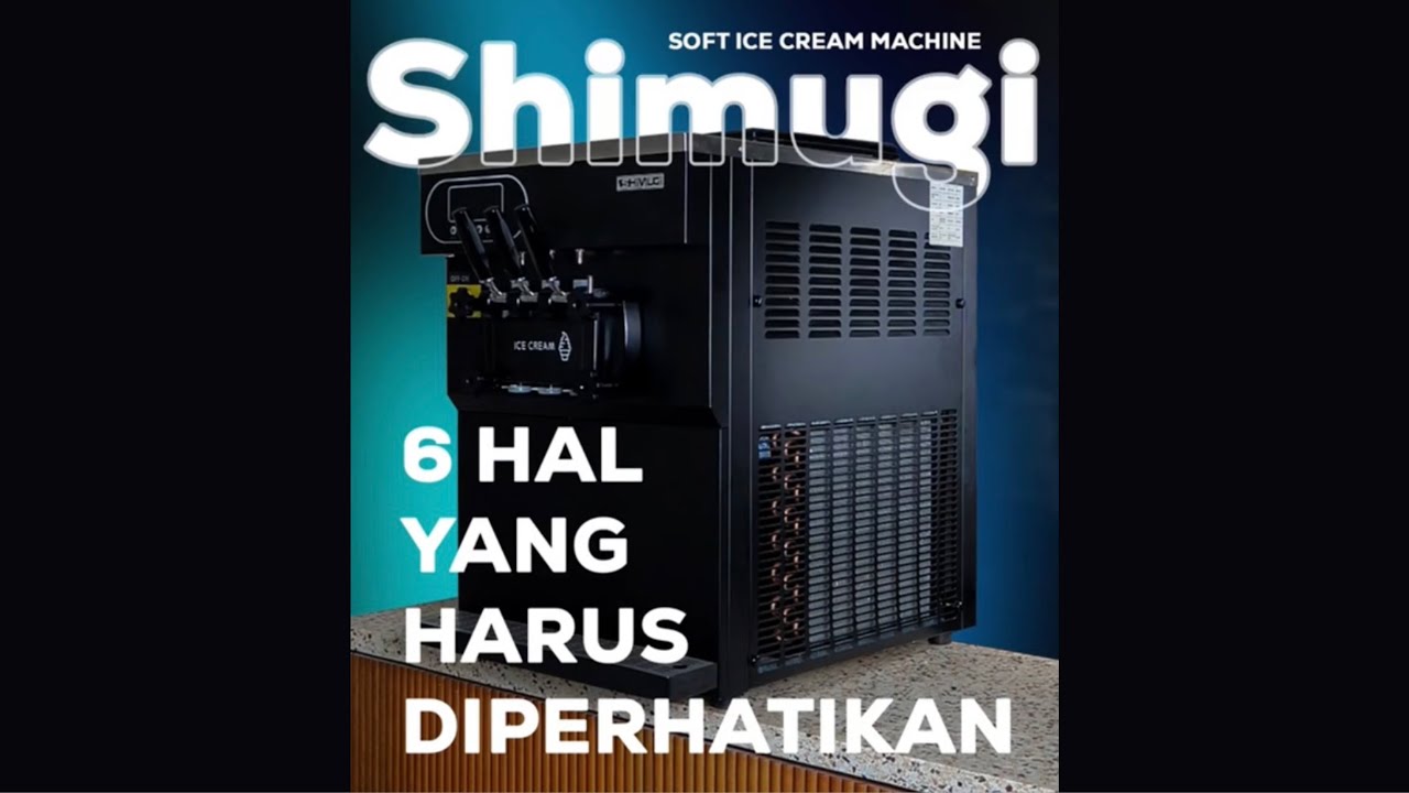 6 Hal SHIMUGI Soft Ice Cream Machine - YouTube