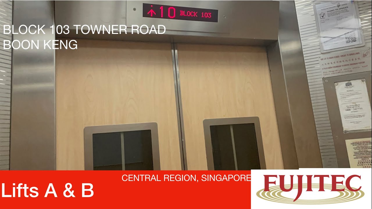 HDB Block 103 (Maisonette) Towner (Boon Keng) || Fujitec Elevator - YouTube