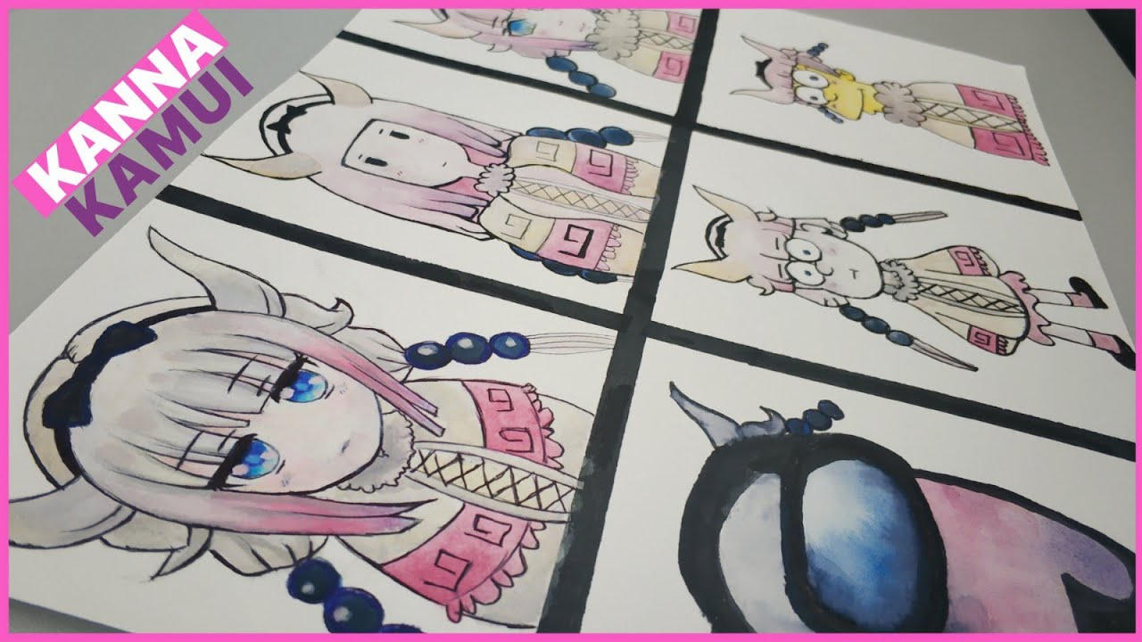 DRAWING KANNA KAMUI IN 6 DIFFERENT ART STYLES | Kanna Kamui ama 6 ...