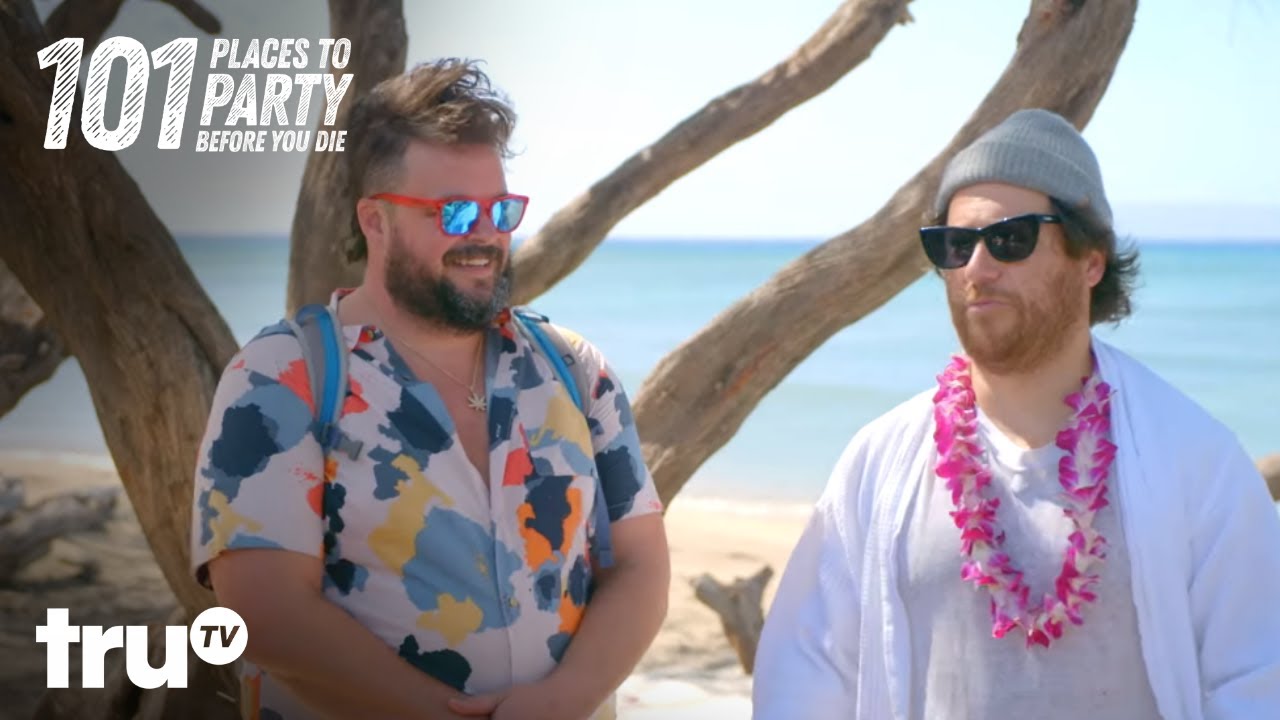 Jon Gabrus & Adam Pally Hang Ten in Hawaii (Clip) | 101 Places To Party ...