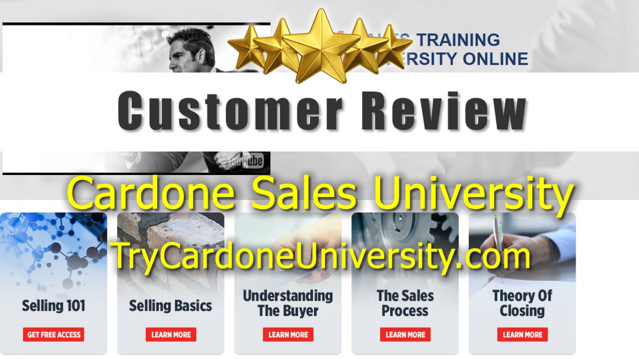Cardone Sales Training University Amazing Five Star Customer Review by ...