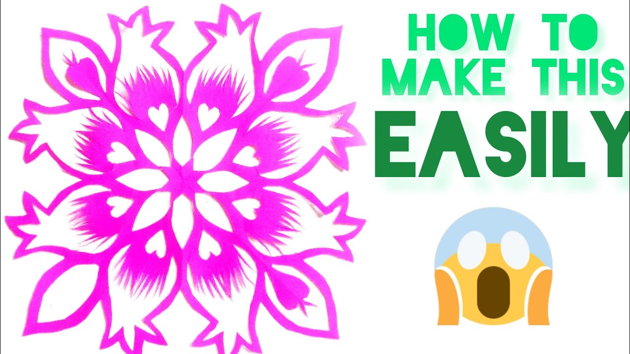 How To Make A Easy And Quick Paper Cutting Design?? - YouTube