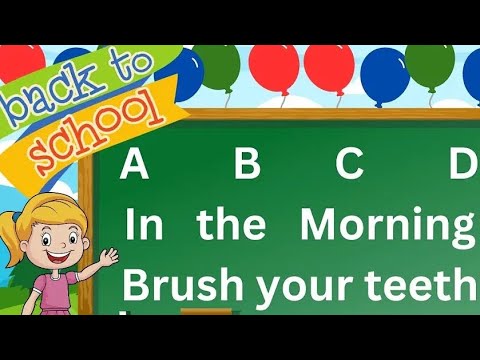 ABCD in the Morning Brush your teath | ABCD song | ABCD rhymes for ...