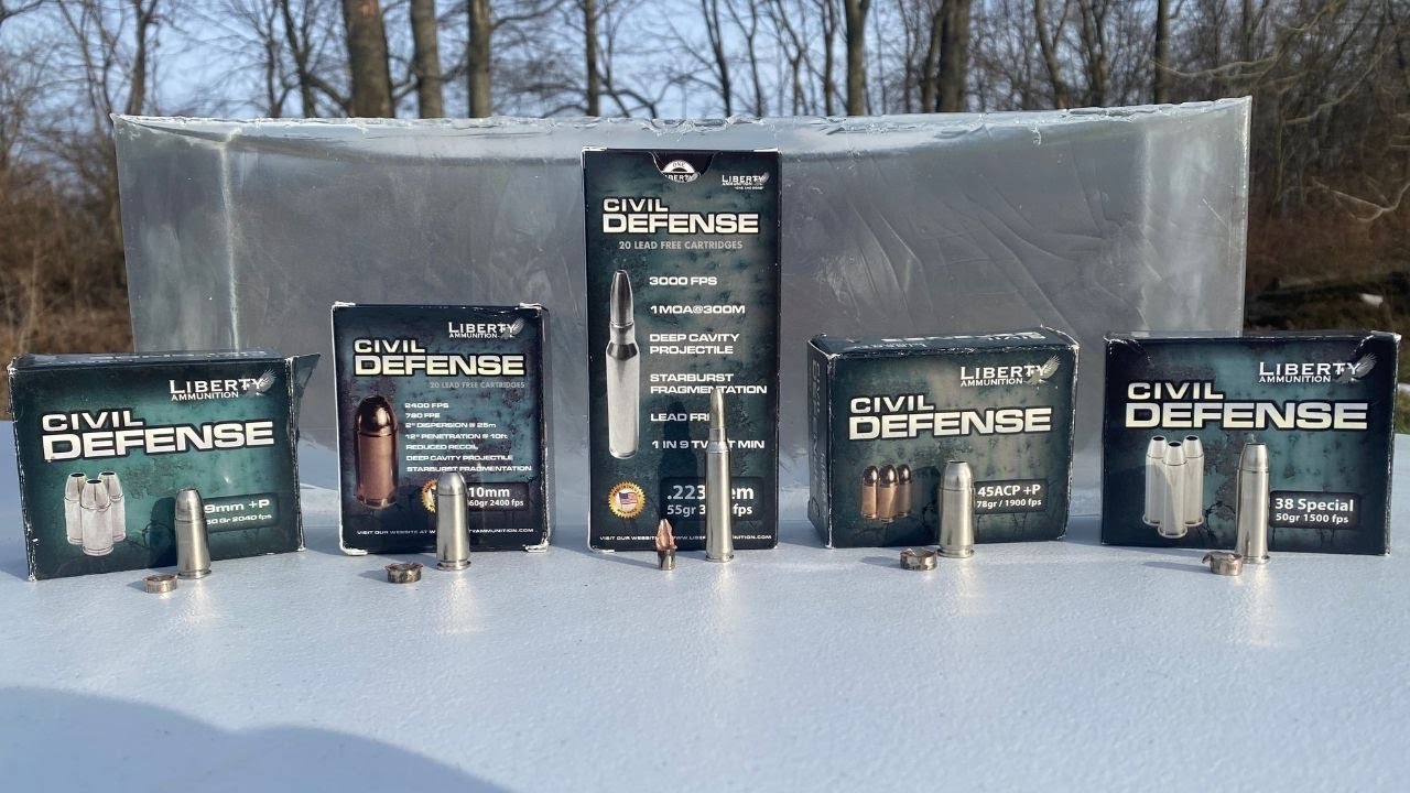 Super Speed Ammunition (CIVIL DEFENSE) Gel Block Test - YouTube