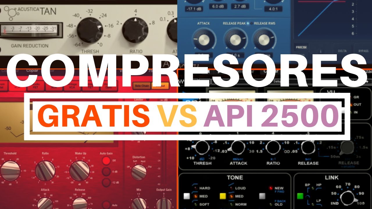 3 Compresores gratuitos vs 1 API 2500 (Waves) - YouTube