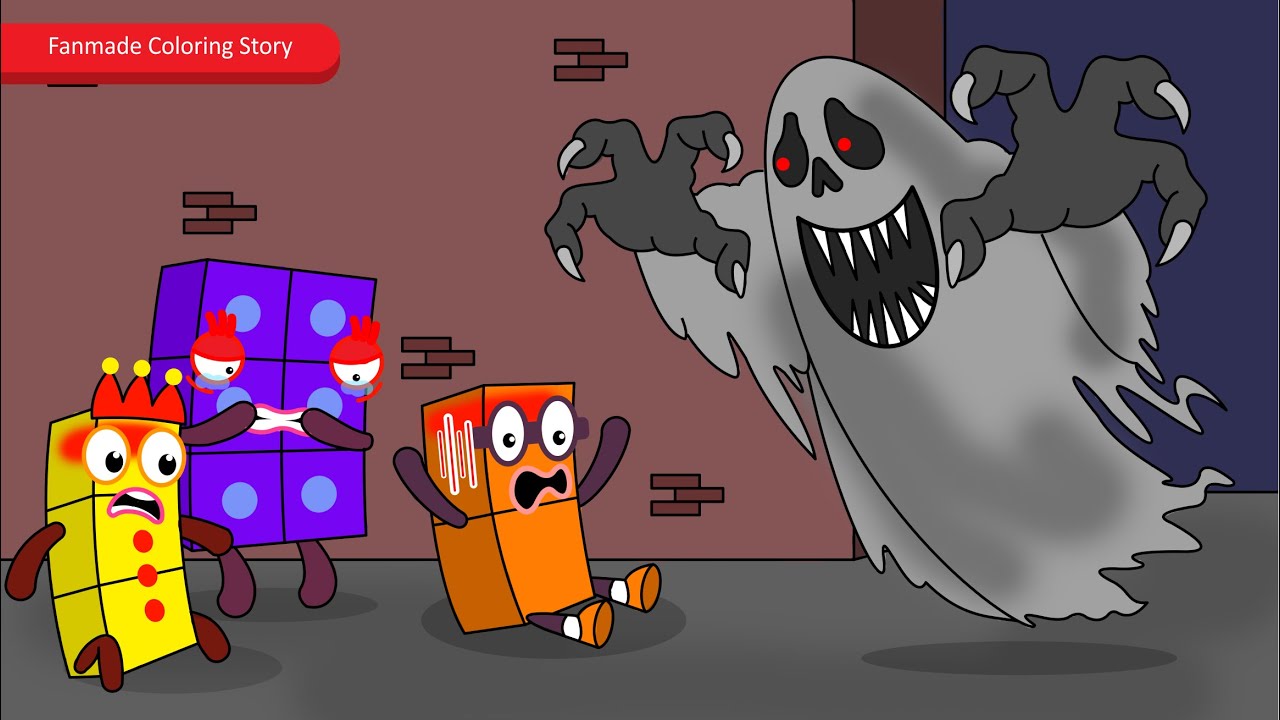No Escape! The Ghost Is Getting Closer! 👻🔥😱 | Numberblocks Fanmade ...