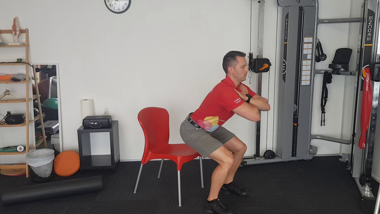 Squat - Box/Chair Squat - YouTube