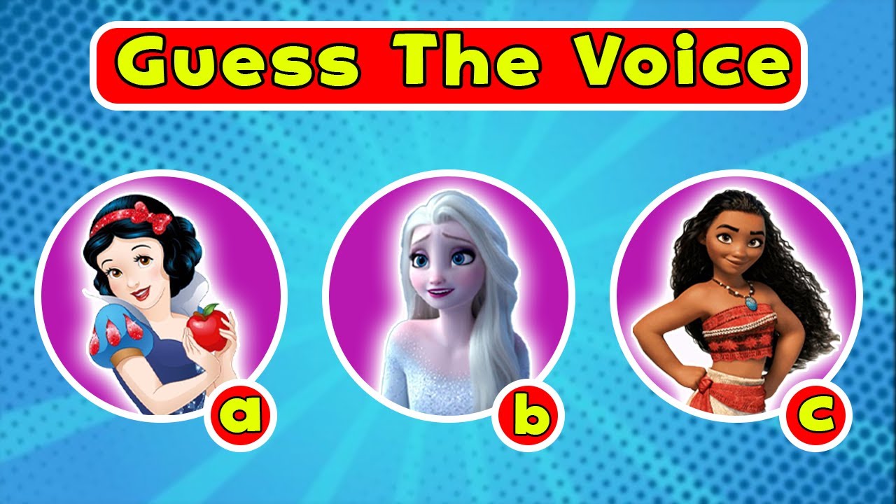 Guess The Disney Princess Voice |Only 1% of People Answer These 30 ...