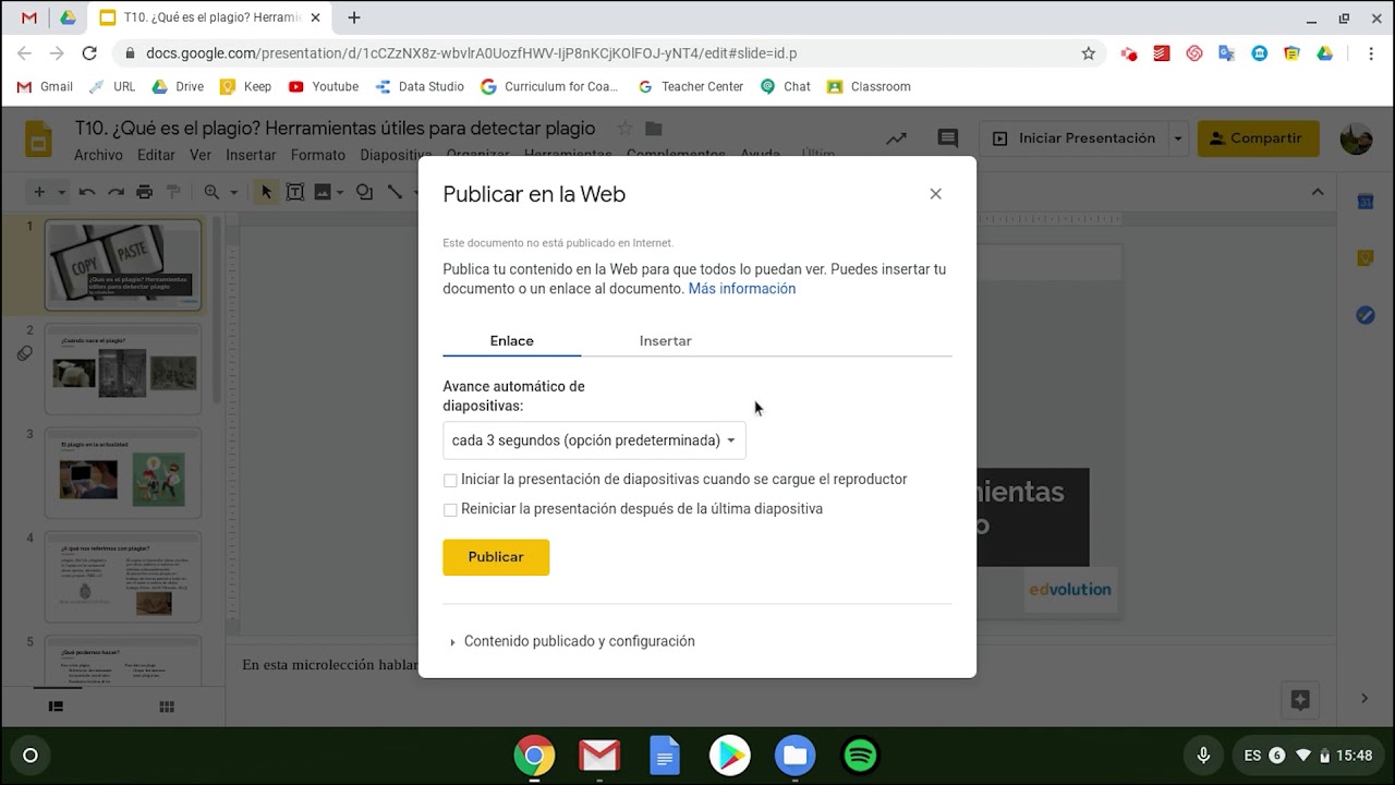 Cómo realizar una presentación automática con Presentaciones de Google - YouTube