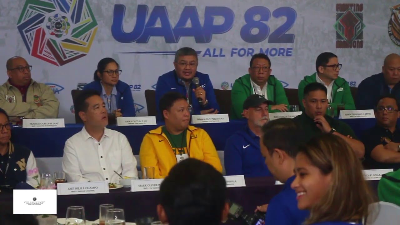 Beginning of the UAAP Season 82 Opening Press Conference - YouTube