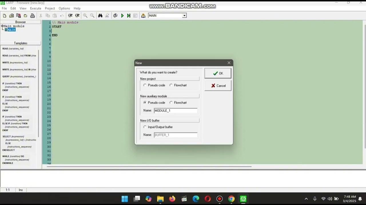 How to install larp software to design a flowchart and pseudocode - YouTube