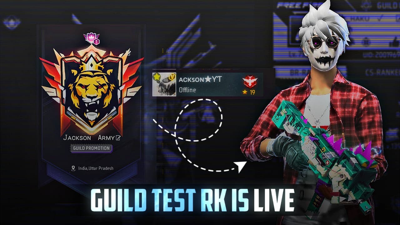 FREE FIRE GUILD TEST IN LIVE 1VS2 || 🤯 V BADGE GUILD || LIVE TEAM CODE ...