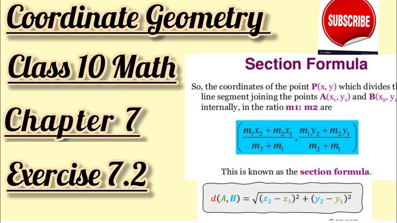 Class 10 math | Chapter 7 Exercise 7.2 | Coordinate Geometry | easy ...