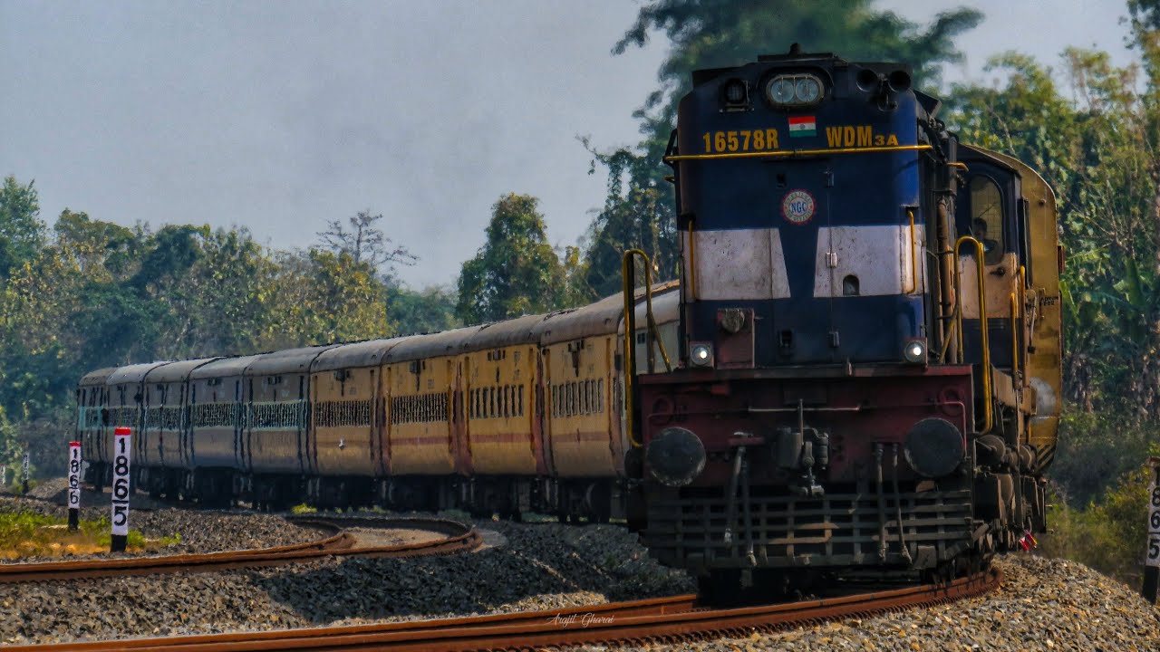 15666 Mariani Guwahati BG Express - NGC WDM3A | Northeast Frontier ...