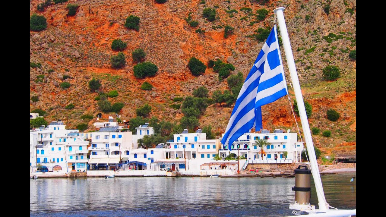 Walking and hiking the E4 Sfakia - loutro - Crete - YouTube