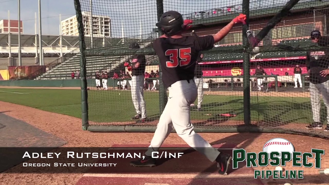 Adley Rutschman Prospect Video, C Inf, Oregon State University - YouTube