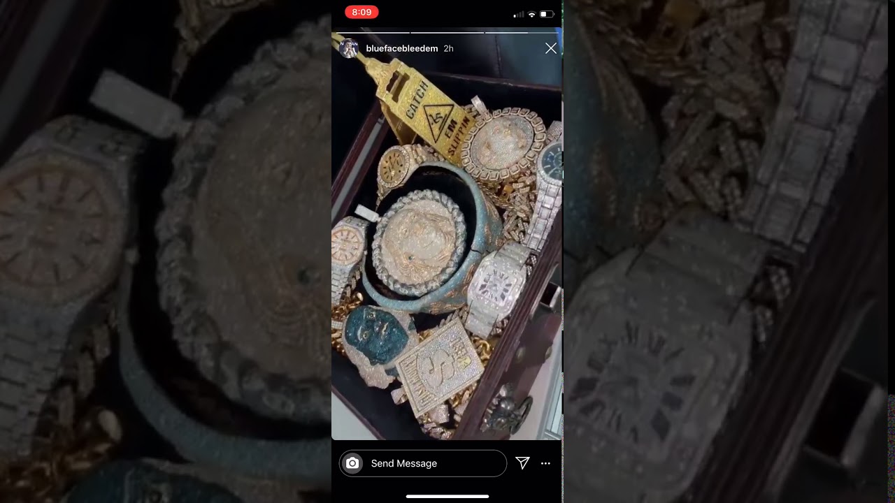 Look at all blueface jewelry - YouTube