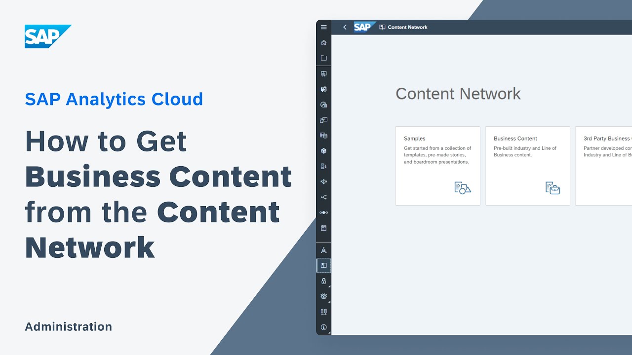 How to Get Business Content from the Content Network: SAP Analytics ...
