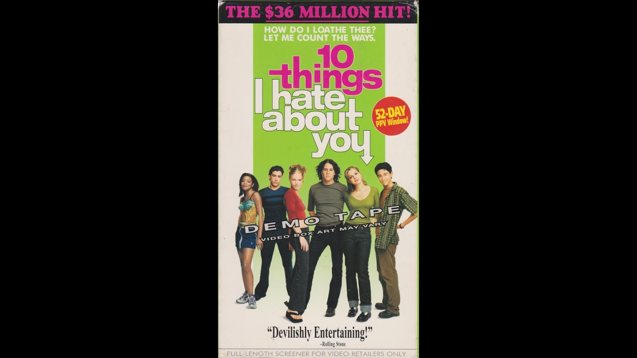 Opening to 10 Things I Hate About You Demo VHS (1999) - YouTube