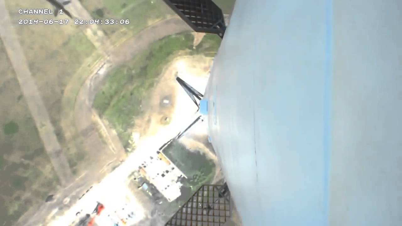 SpaceX Falcon 9 Reusable F9R Rocket Steerable Fins Flight Test of 1km ...