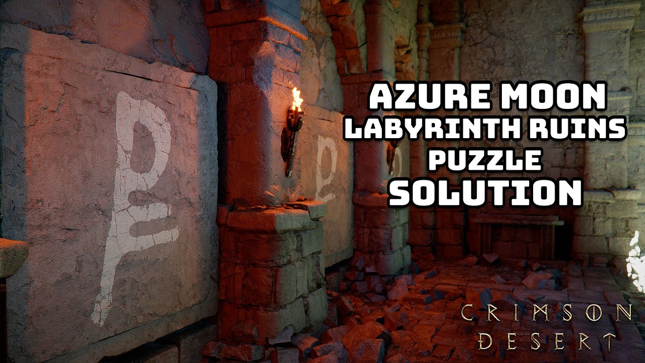 How To Complete Azure Moon Labyrinth Ruins Puzzle in Crimson Desert ...