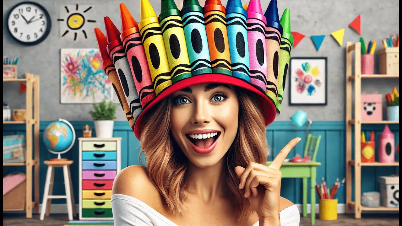 🎨 SATINIOR 7 Pcs Gnome Hat Felt Crayon Costume Hat | Best Crayon Hat 🎩 ...