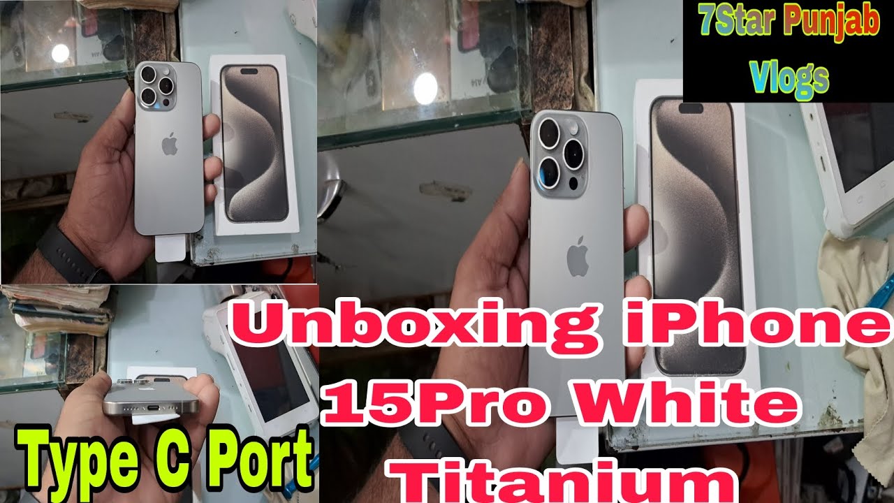 Unboxing iPhone 15Pro White Titanium - YouTube